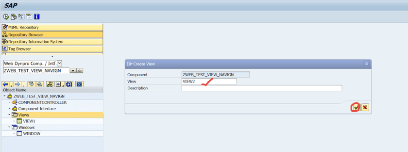 Navigating from one view to another view in a window – SAPCODES