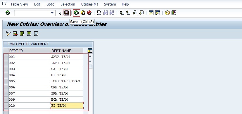 DB Tables & Foreign Key – SAPCODES