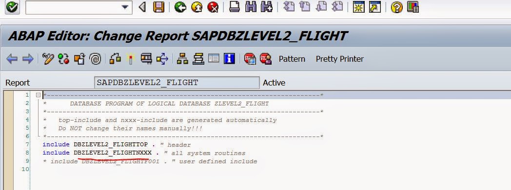 Logical Data Base – Multi Node – SAPCODES
