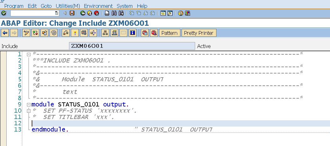 Screen Exit- ME21N/ME22N/ME23N- Header – SAPCODES