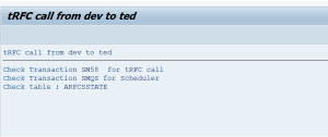 tRFC in ABAP – SAPCODES
