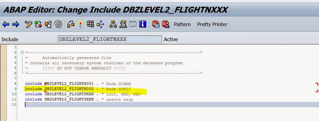 Logical Data Base – Multi Node – SAPCODES