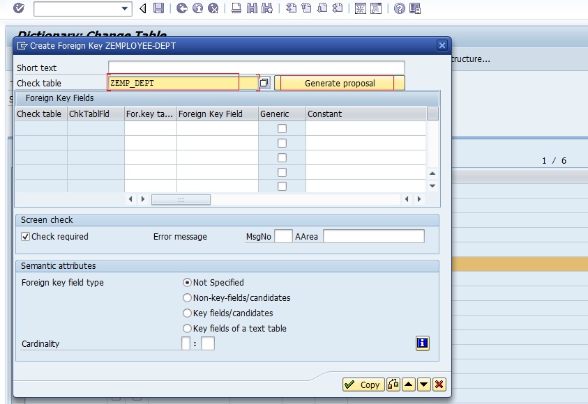 DB Tables & Foreign Key – SAPCODES