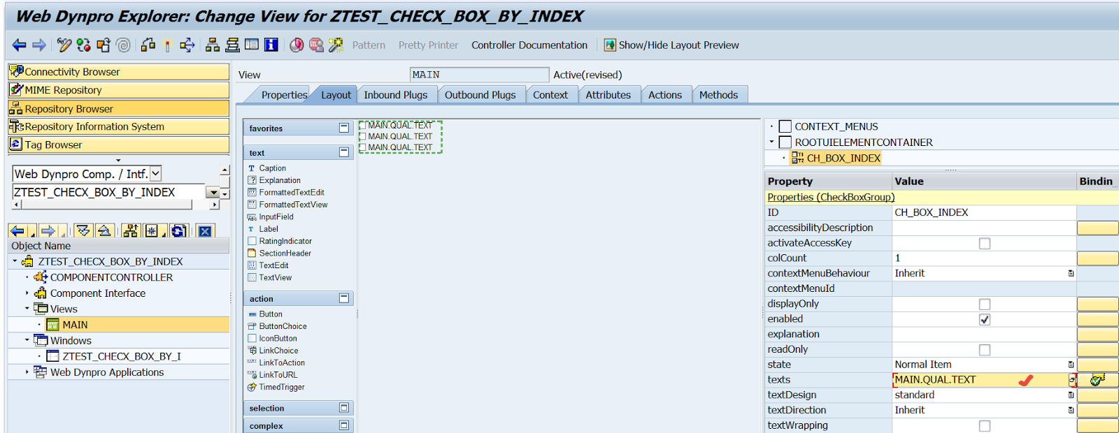 CheckBox Group – SAPCODES