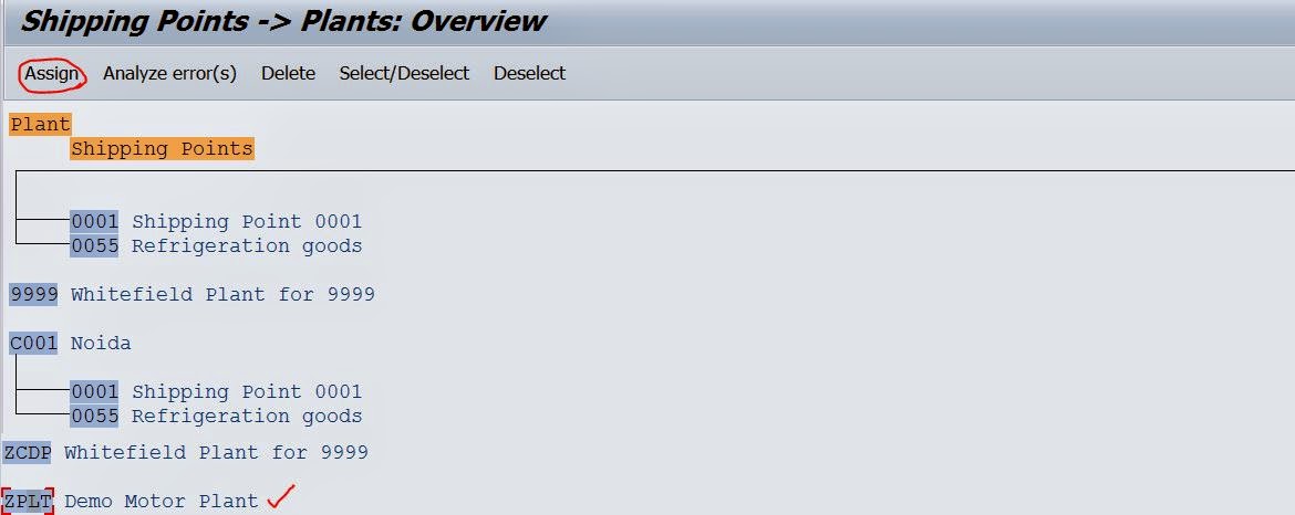 Creating a Plant, Storage Location & Shipping point & Linking them ...