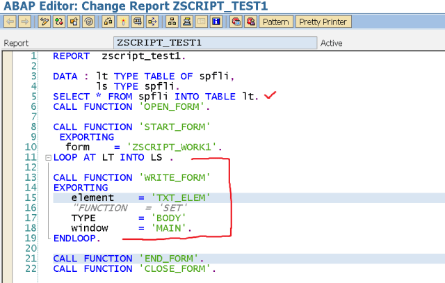 CONTROL_FORM in Script – SAPCODES