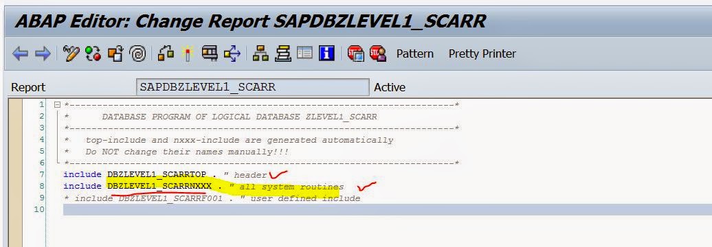 Logical Data Base- Single Node – SAPCODES
