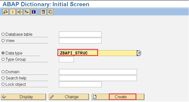 Custom BAPI – SAPCODES