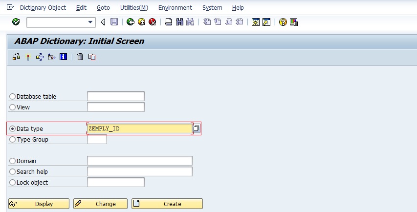 Creating Domain & Data Element – SAPCODES