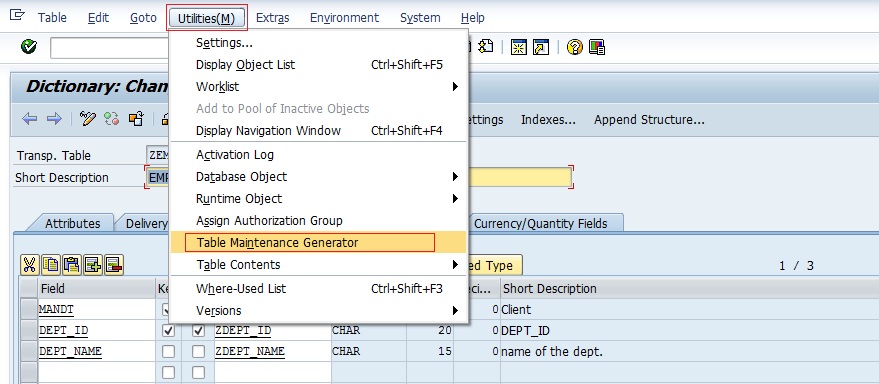 DB Tables & Foreign Key – SAPCODES