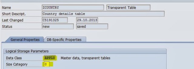 Text Table – SAPCODES