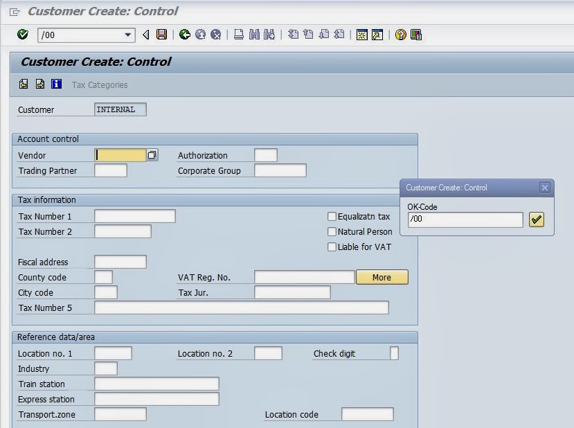 BDC with table control for Customer Master – SAPCODES