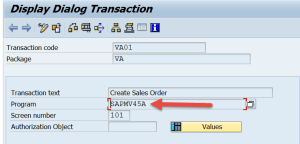 Searching Enhancement Point & Section – SAPCODES