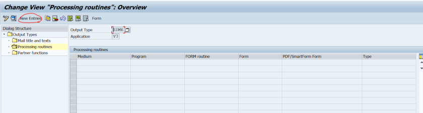 Creating a new Billing output type and assigning it to the output ...
