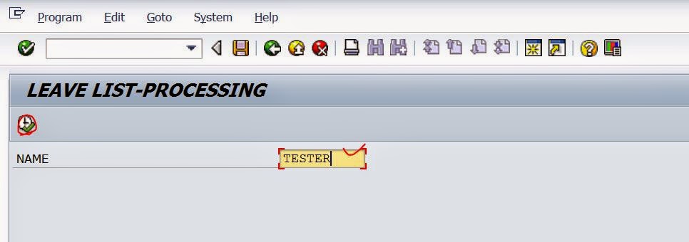 Use of LEAVE LIST-PROCESSING – SAPCODES