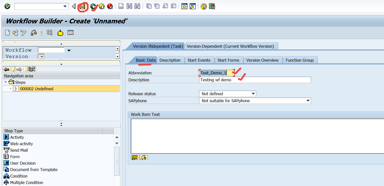First Workflow – SAPCODES