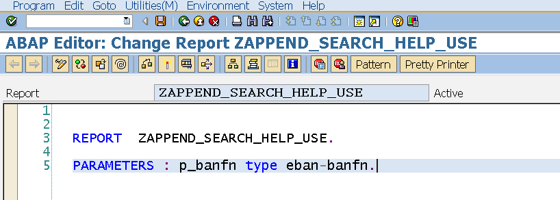 Append Search Help – SAPCODES