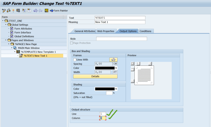 Designing a template in Smartform – SAPCODES