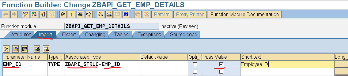 Custom BAPI – SAPCODES