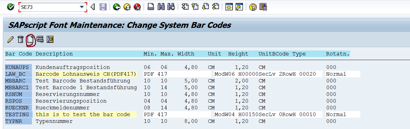 Bar Code in Script – SAPCODES