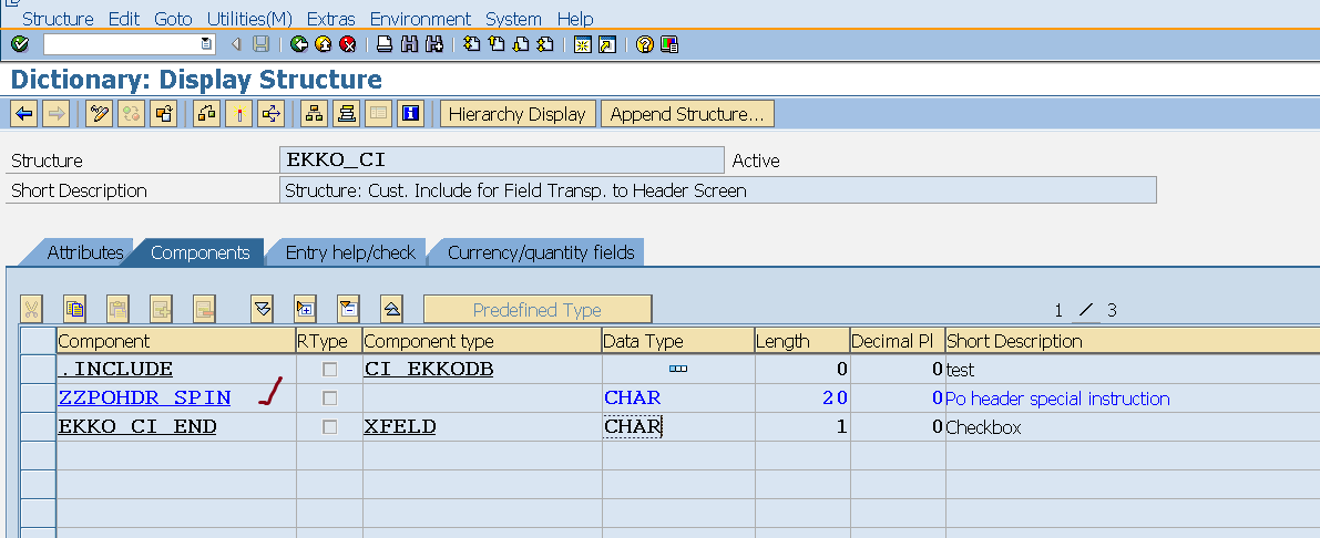 Screen Exit- ME21N/ME22N/ME23N- Header – SAPCODES