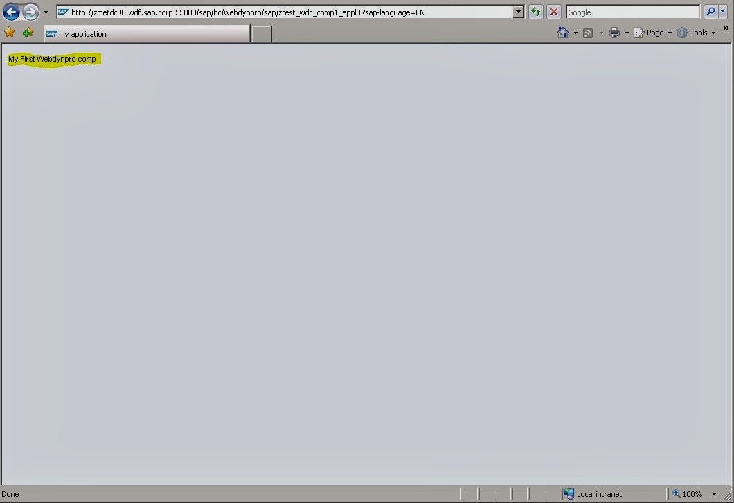 First Web Dynpro Design – SAPCODES