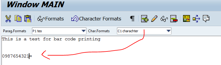 Bar Code in Script – SAPCODES