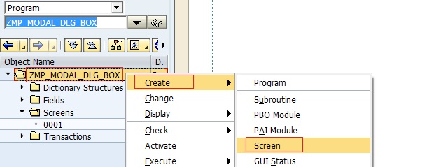 Modal Dialog Box (Pop Up Screen) In Module pool – SAPCODES