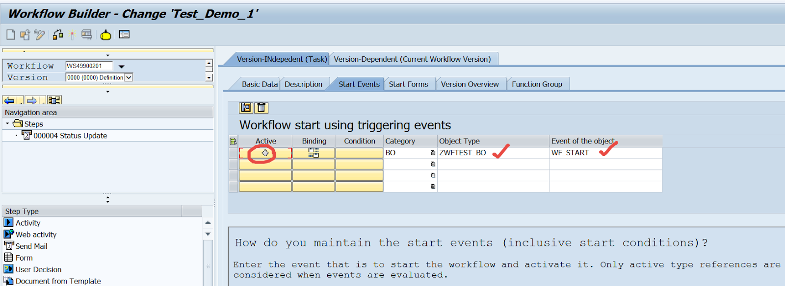 Triggering wok flow with business object event – SAPCODES