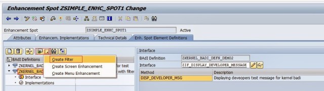 Kernel BAdI with Multiple use (Multiple Implementation) with Filter ...
