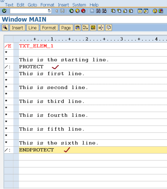 PROTECT – ENDPROTECT in Script – SAPCODES