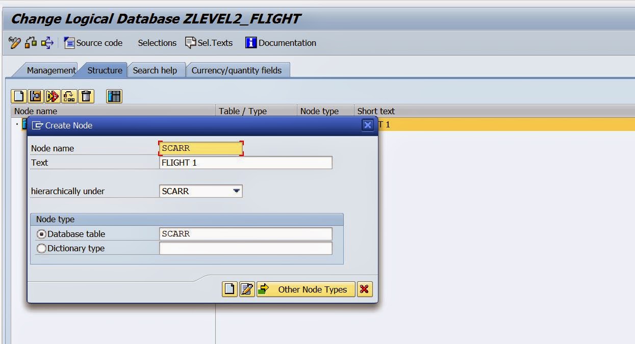 Logical Data Base – Multi Node – SAPCODES