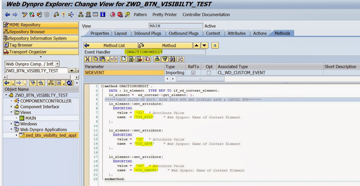 Enabling & Disabling Button at Run time – SAPCODES
