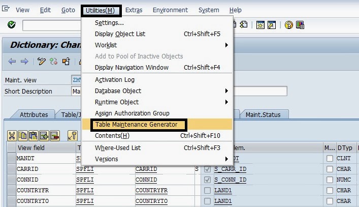 View Cluster – SAPCODES