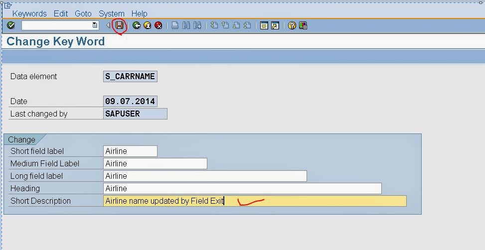 Field Exit – SAPCODES