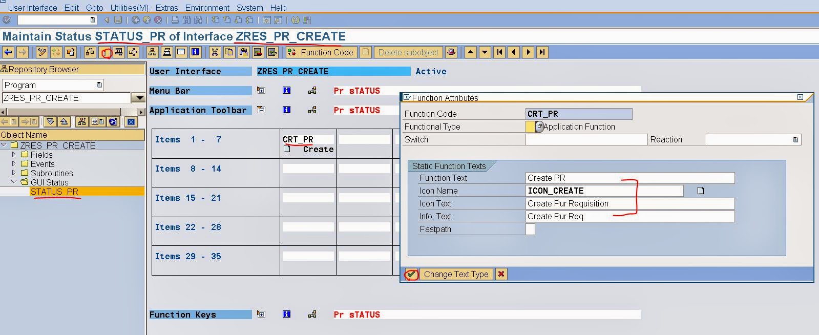 Using Standard BAPI-1 – SAPCODES
