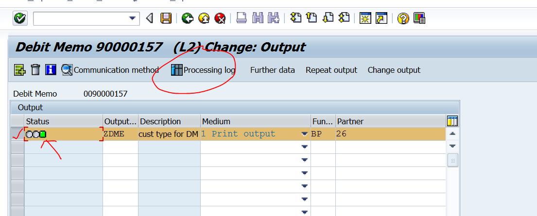 Creating a new Billing output type and assigning it to the output ...