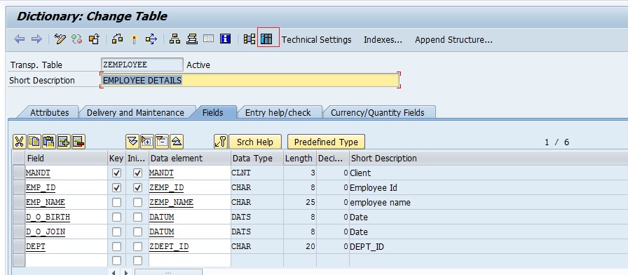 DB Tables & Foreign Key – SAPCODES