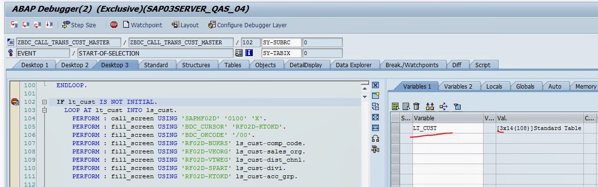 BDC with Call Transaction without Messge Handling – SAPCODES