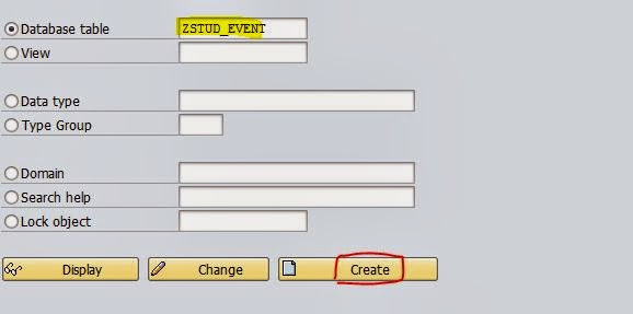 Table Events – SAPCODES