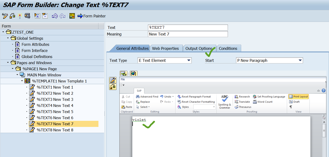 Designing a template in Smartform – SAPCODES
