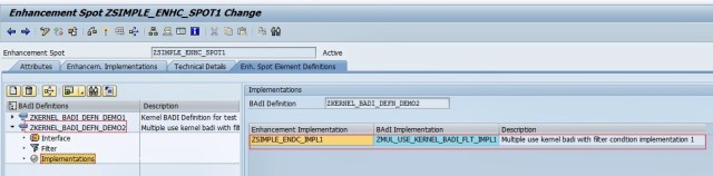 Kernel BAdI with Multiple use (Multiple Implementation) with Filter ...