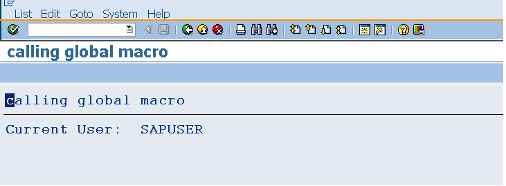 Global Macro – SAPCODES
