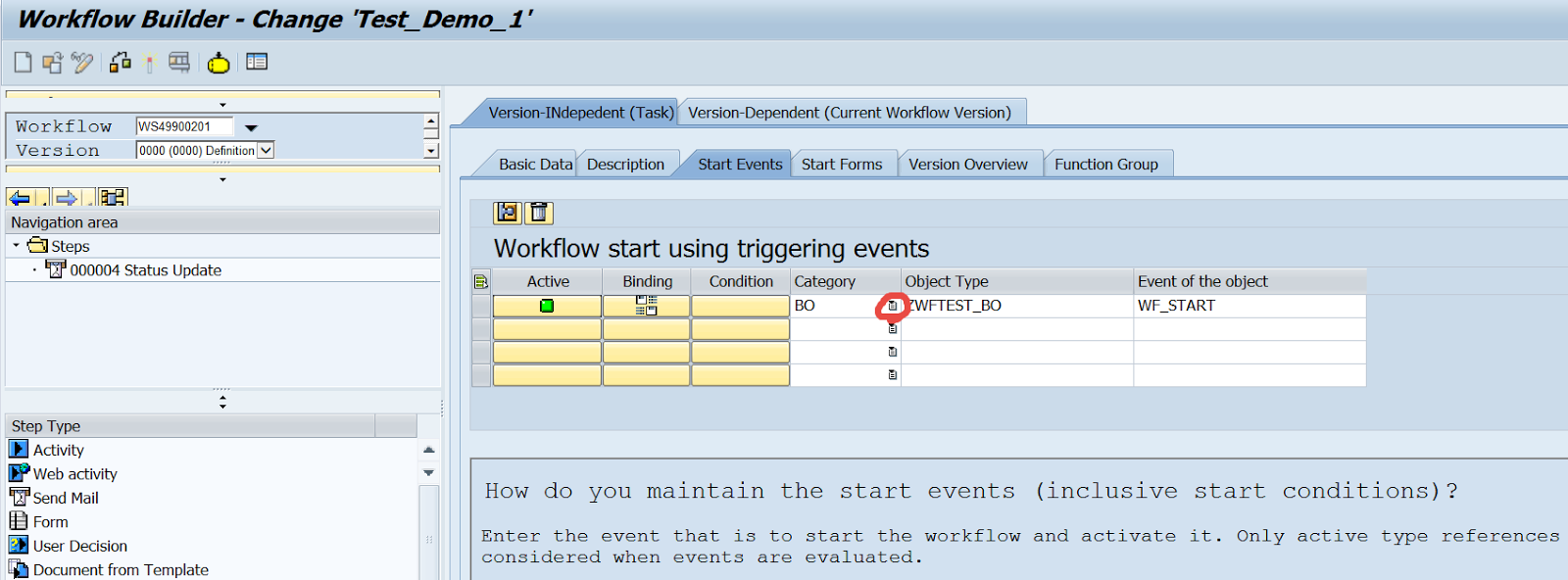 Triggering work flow with class event – SAPCODES