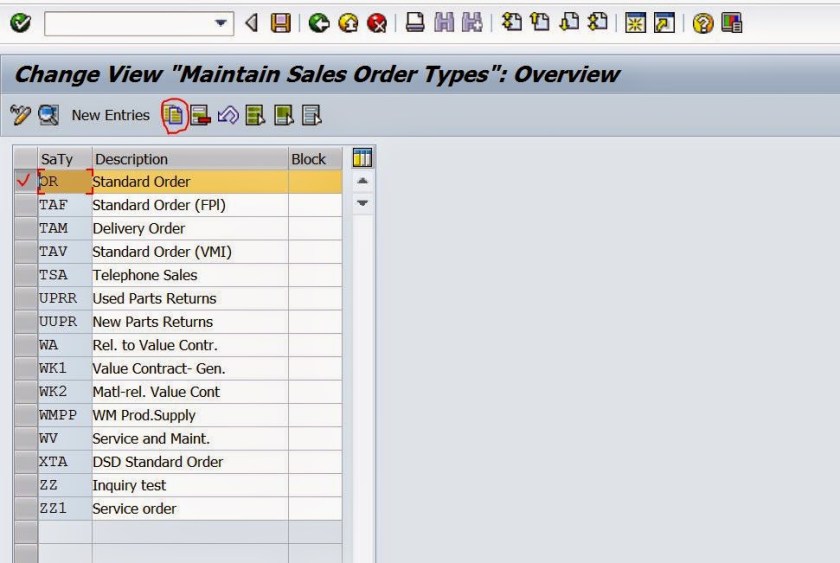 Defining New Sales Document type In SD – SAPCODES