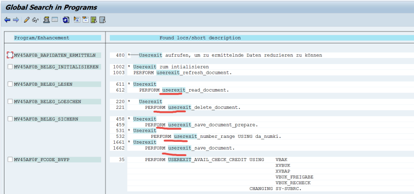 How to Search User Exit – SAPCODES