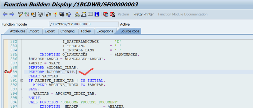 Debugging a Smartform – SAPCODES