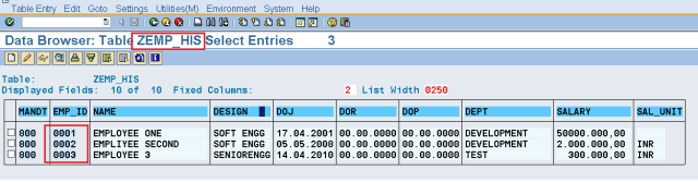 Custom BAPI – SAPCODES