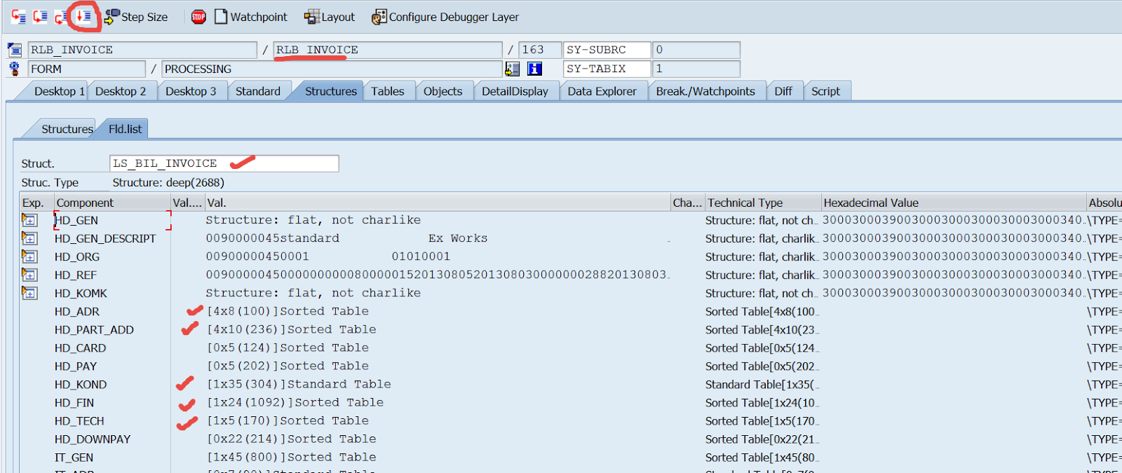 Debugging a Smartform – SAPCODES