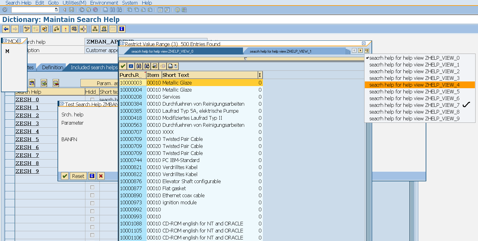 Append Search Help – SAPCODES